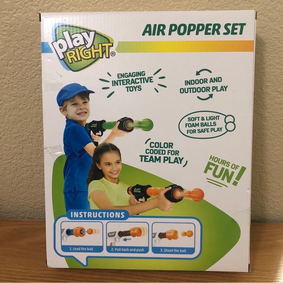 Play Right | Toys | Play Right Blast Air Popper Set Ages 6 2 Air Popper ...